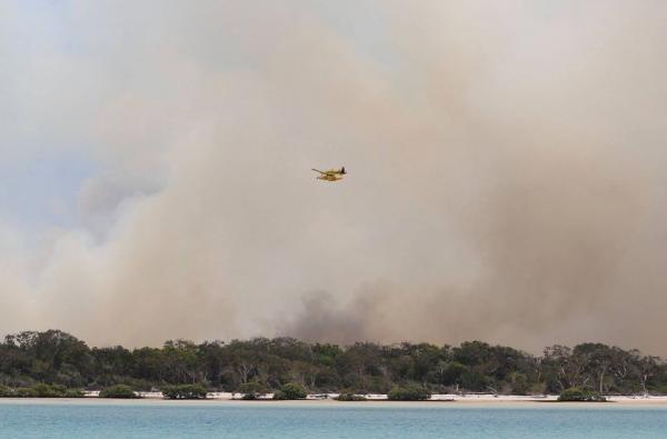 Fire crews working hard to contain Fraser Island fire - Bundaberg Today
