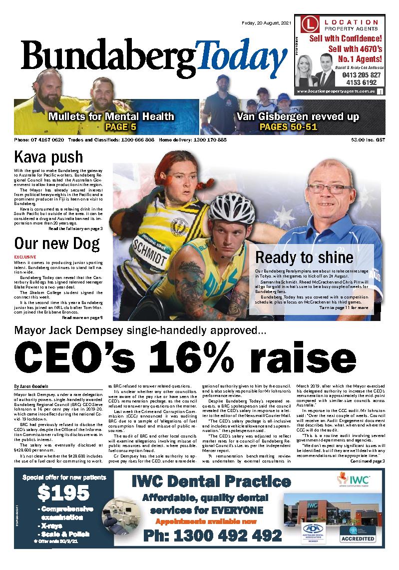 Bundaberg Today - 20th August 2021 - Bundaberg Today