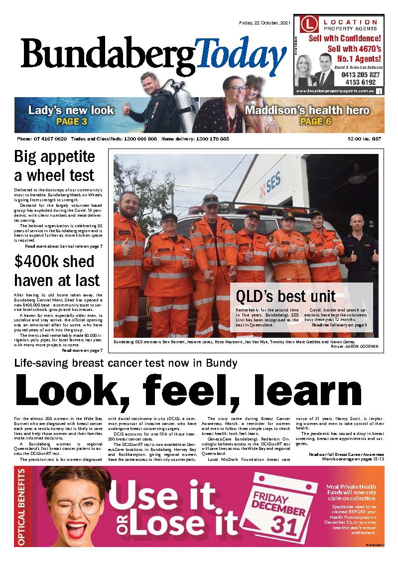 Bundaberg Today - 22nd October 2021 - Bundaberg Today