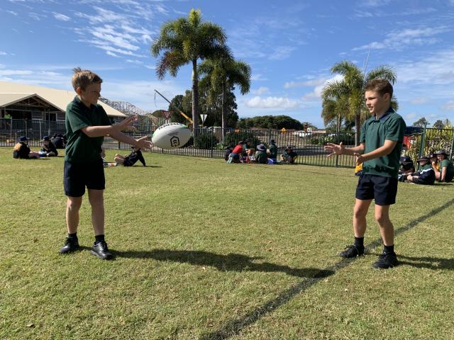 Lochie and Baylin on the ball for NRL - Bundaberg Today