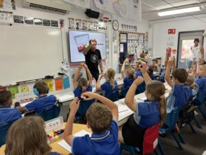 Surfing Scientist welcomed to Kalkie State School - Bundaberg Today
